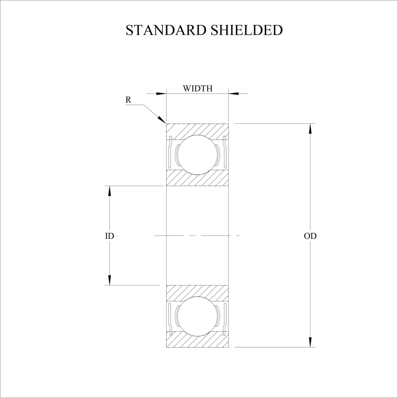 2 – SR8ZZ (standard shielded) – APT Bearing, Inc.